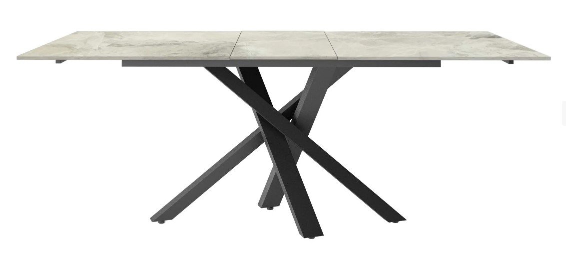 Torelli Brando Gloss Ceramic Pull-Out Extending Dining Table Grey ... Torelli Brando Gloss Ceramic Pull-Out Extending Dining Table Grey ...